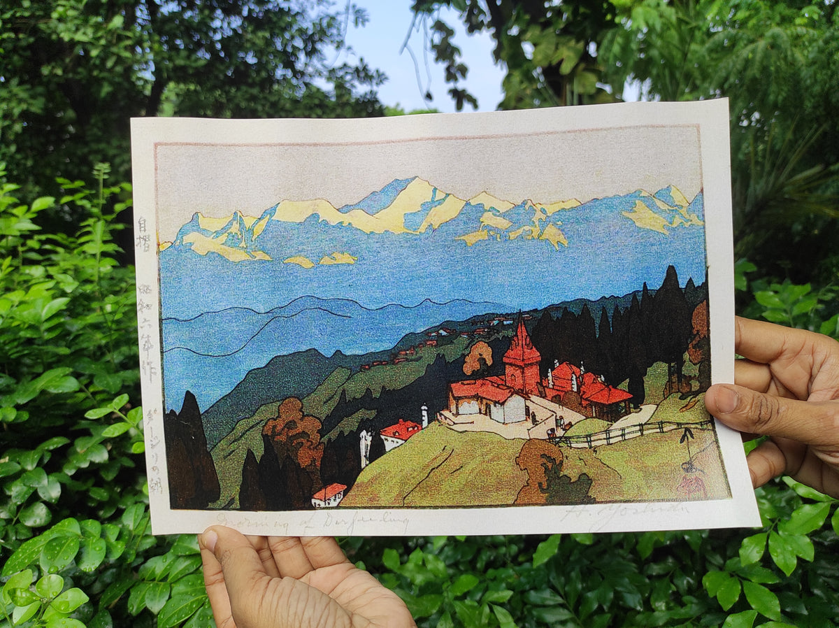 Daak Art Print- Morning of Darjeeling by Hiroshi Yoshida – Daak Vaak